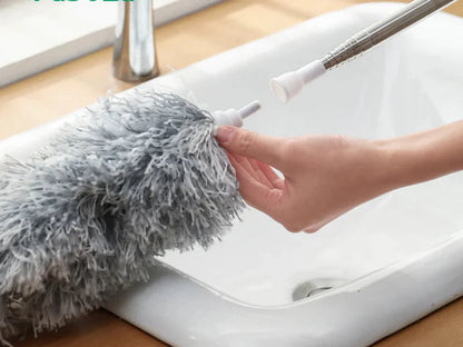 100-Inch Extendable Microfiber Feather Duster – Clean High Places Easi ...